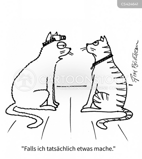 Cartoons und Karikaturen mit On-camera-verhalten