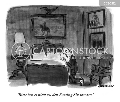 Cartoons und Karikaturen mit Spar- Und Darlehenskassenskandale