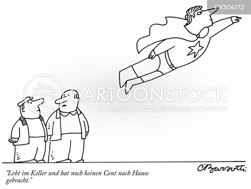 Cartoons und Karikaturen mit Kellerbewohner
