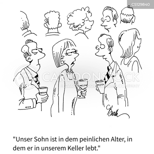 Cartoons und Karikaturen mit Leben Im Keller
