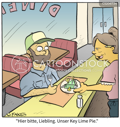 Cartoons und Karikaturen mit Key-lime-pie