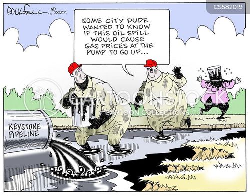Crude Oil Spills Cartoons and Comics - funny pictures from CartoonStock