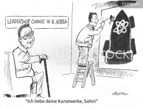 Cartoons und Karikaturen mit Kim Jong Ii