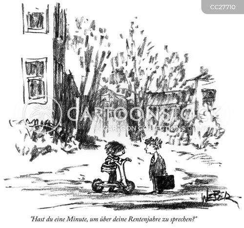 Cartoons und Karikaturen mit Ruhestandsjahre