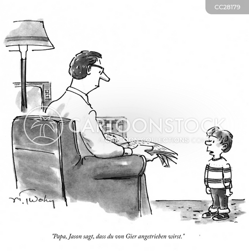 Cartoons und Karikaturen mit Opportunist
