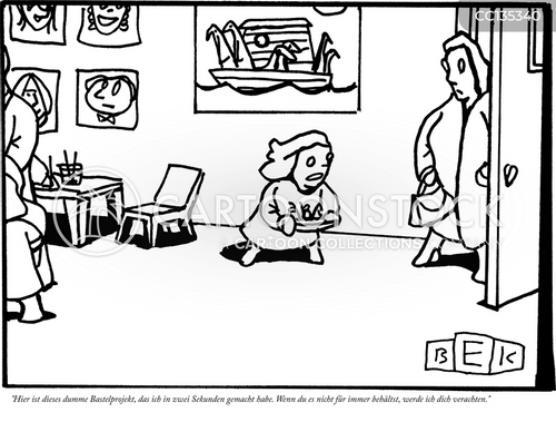 Cartoons und Karikaturen mit Erinnerungsbox