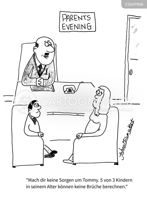 Cartoons und Karikaturen mit Elternabend