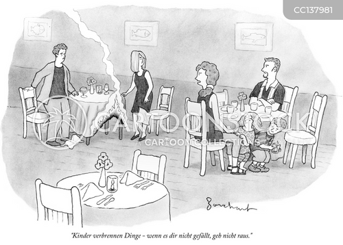 Cartoons und Karikaturen mit Ess-erlebnisse