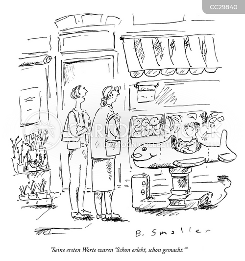 Cartoons und Karikaturen mit Phasen Der Kindheit