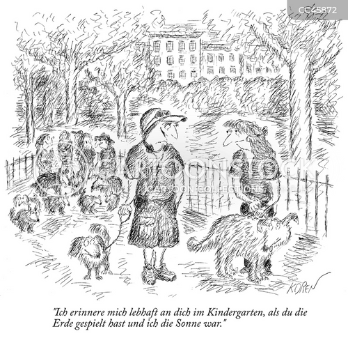 Cartoons und Karikaturen mit Klassentreffen