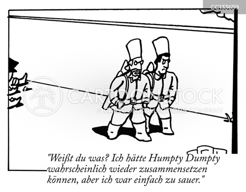 Cartoons und Karikaturen mit Sauer