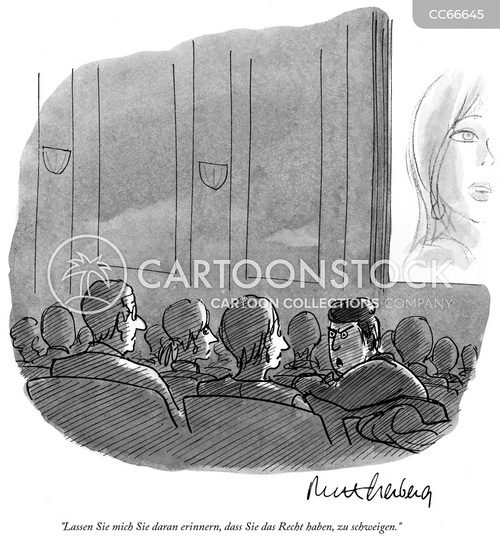 Cartoons und Karikaturen mit Schweigen