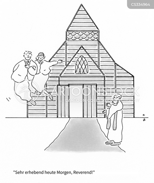 Cartoons und Karikaturen mit Erhebende Predigt