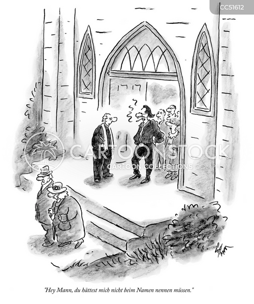 Cartoons und Karikaturen mit Pastoren
