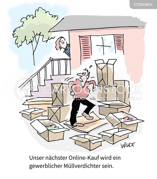 Cartoons und Karikaturen mit Verdichter