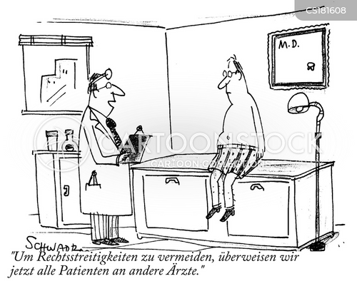 Cartoons und Karikaturen mit Sprechstunde