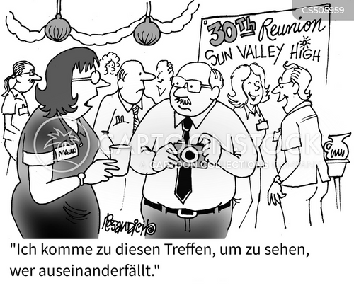 Cartoons und Karikaturen mit Ehemalige Klassenkameraden