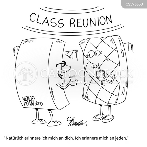 Cartoons und Karikaturen mit Klassentreffen