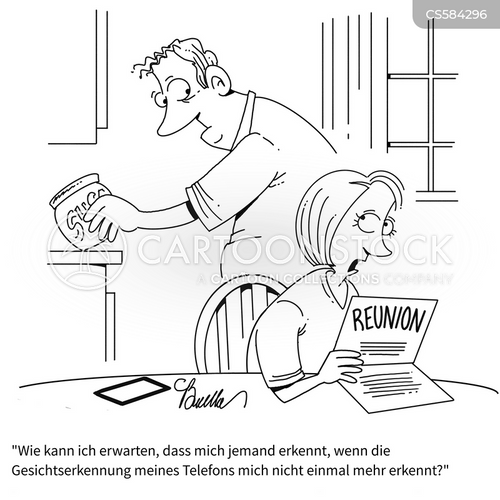 Cartoons und Karikaturen mit Gesichtserkennungssoftware