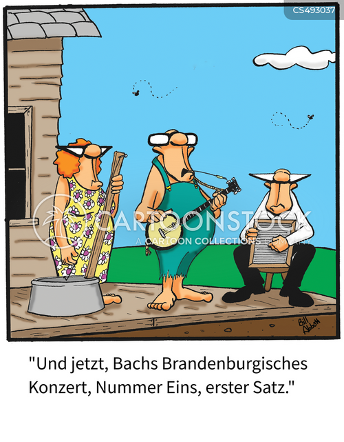Cartoons und Karikaturen mit Johann Sebastian Bach