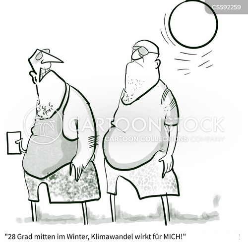 Cartoons und Karikaturen mit Hitzewelle