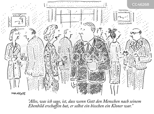 Cartoons und Karikaturen mit Menschliche Genome