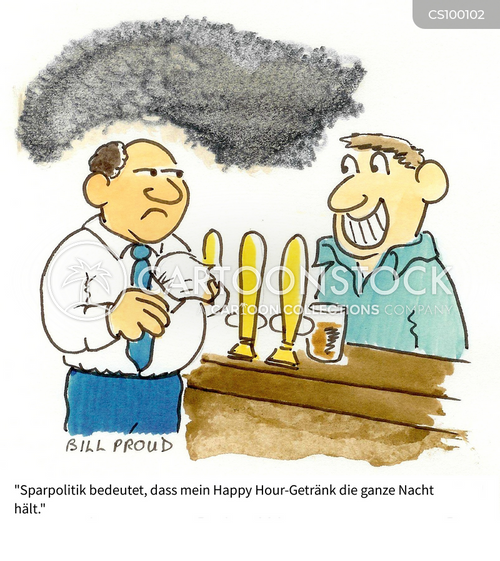 Cartoons und Karikaturen mit Kneipenrechnung