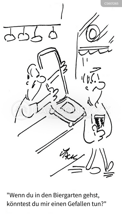 Cartoons und Karikaturen mit Kneipe