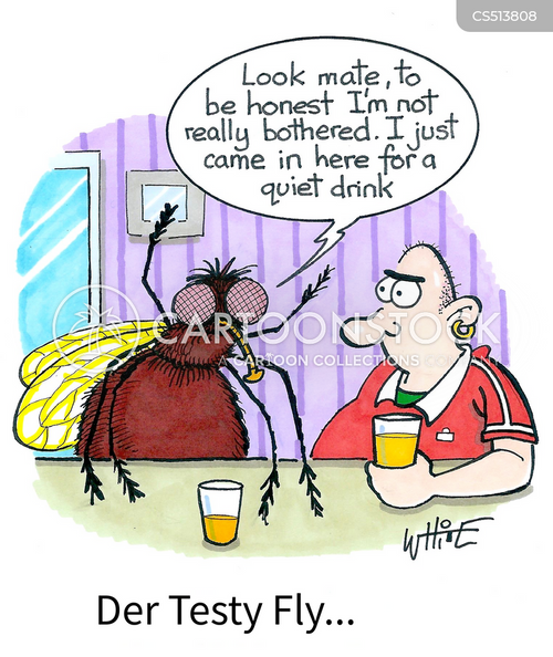 Cartoons und Karikaturen mit Tsetsefliege