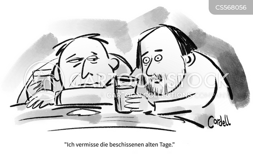 Cartoons und Karikaturen mit Kneipenszene