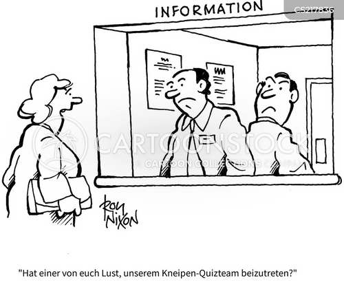 Cartoons und Karikaturen mit Kneipe