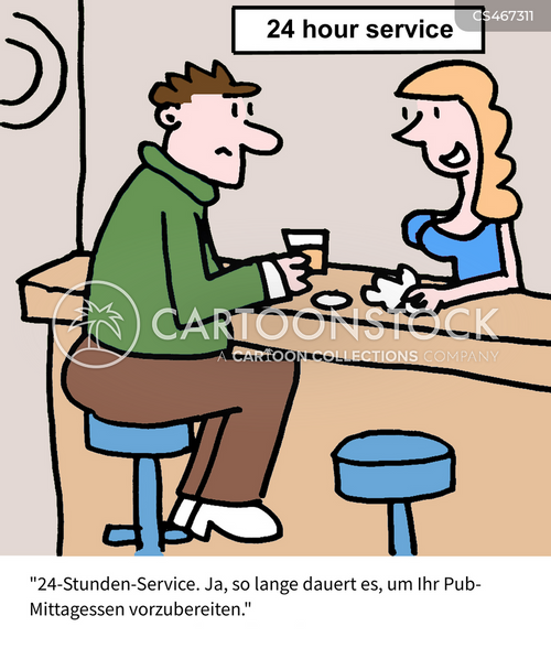 Cartoons und Karikaturen mit Kneipe