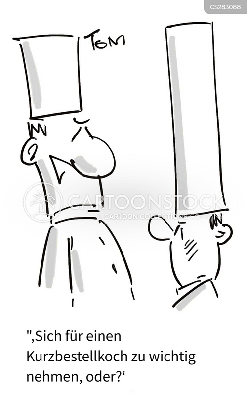 Cartoons und Karikaturen mit Sous Chef