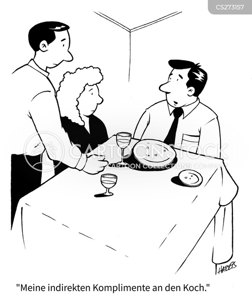 Cartoons und Karikaturen mit Hinterhältige Komplimente