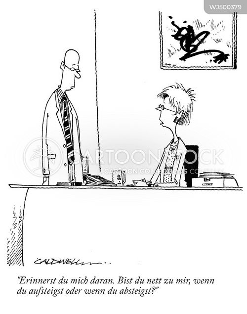 Cartoons und Karikaturen mit Schleimer