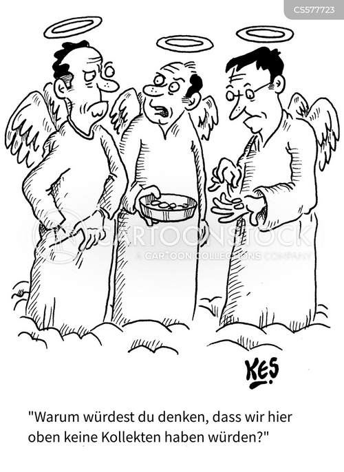 Cartoons und Karikaturen mit Kirchen