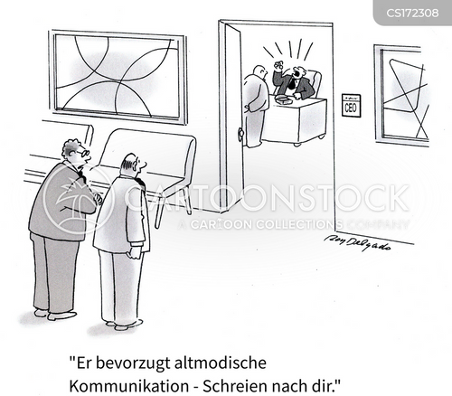 Cartoons und Karikaturen mit Kommunikationsstrategie
