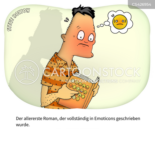 Cartoons und Karikaturen mit Emoticons