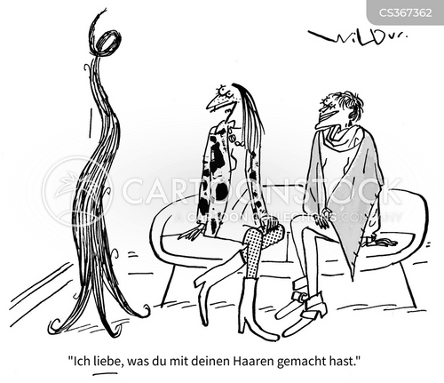 Cartoons und Karikaturen mit Haarschnitt Inspiration