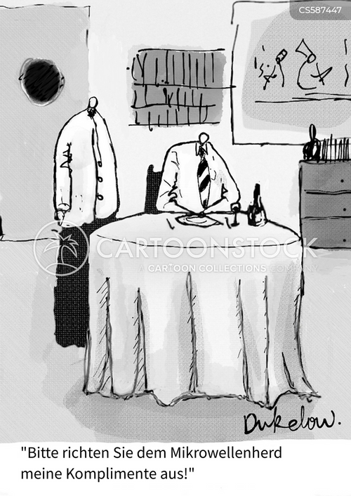 Cartoons und Karikaturen mit Tv-mahlzeiten