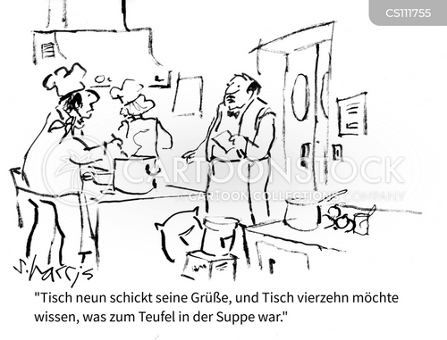 Cartoons und Karikaturen mit Komplimente