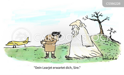 Cartoons und Karikaturen mit Harrier-jets