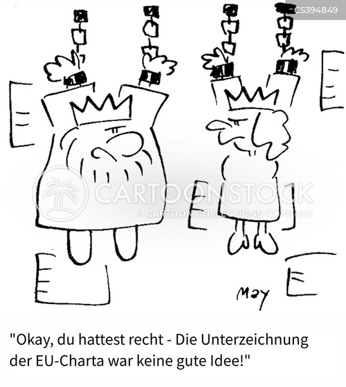 Cartoons und Karikaturen mit Eu-chartas