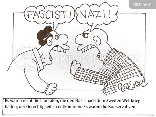 Cartoons und Karikaturen mit Nazi-historiker