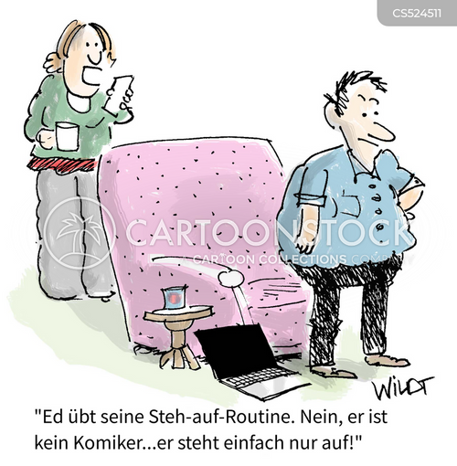 Cartoons und Karikaturen mit Stand Ups