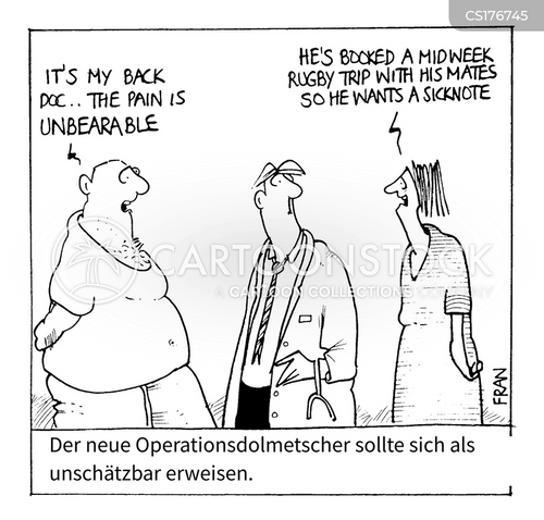 Cartoons und Karikaturen mit Neue Chirurgie