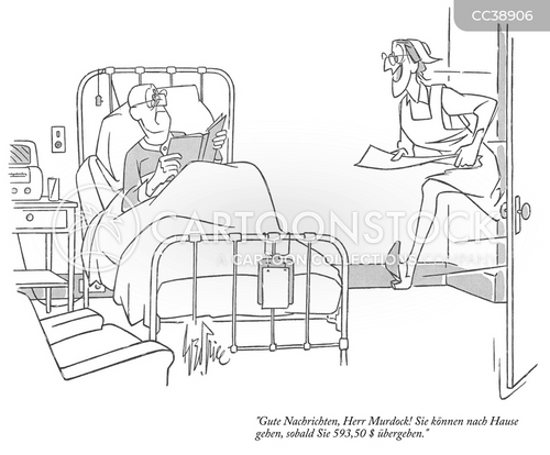 Cartoons und Karikaturen mit Patienteninformationen