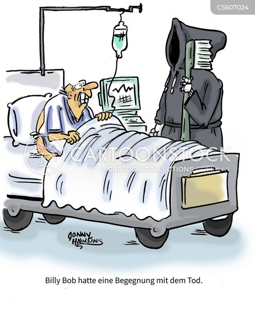 Cartoons und Karikaturen mit Tod