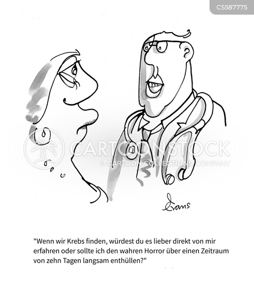 Cartoons und Karikaturen mit Krebserkrankungen