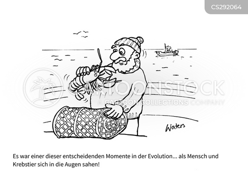 Cartoons und Karikaturen mit Hummerfalle